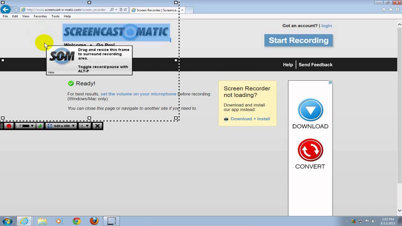 How to Record your computer Screen!!!! Windows 7 & Windows 8 HD Free ...