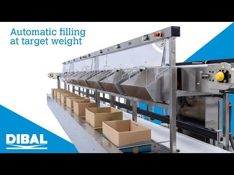 Dibal multi-product automatic filling equipment at target weight