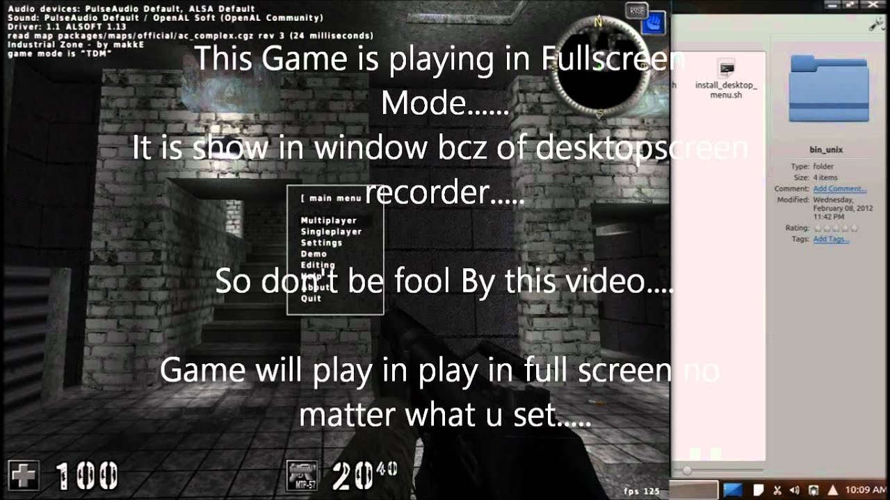 Linux Game -Assaultcube - YouTube