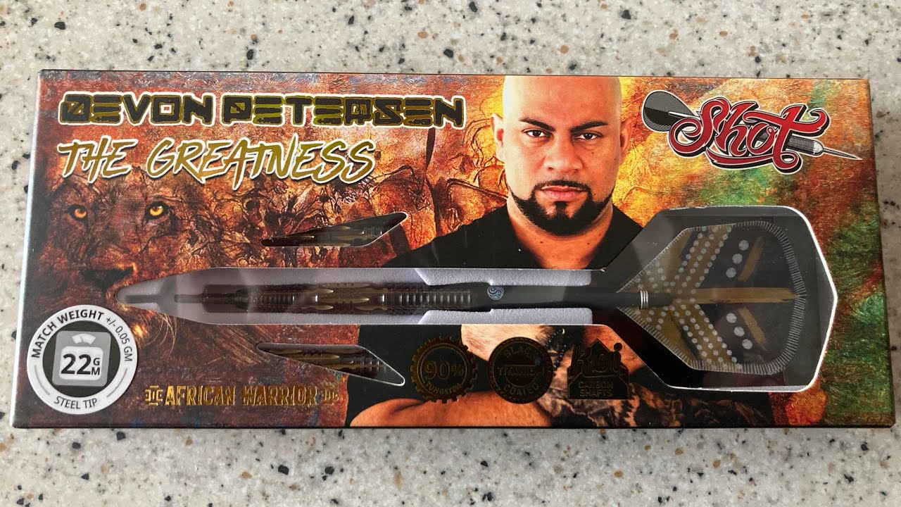 New shot Devon Peterson ‘THE GREATNESS’ darts (quick look up close ...