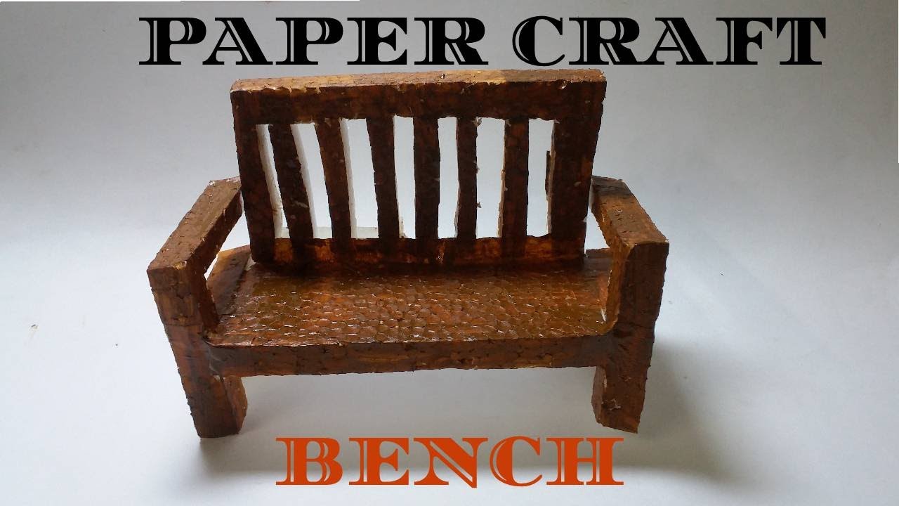 Bench Paper craft EASY - YouTube