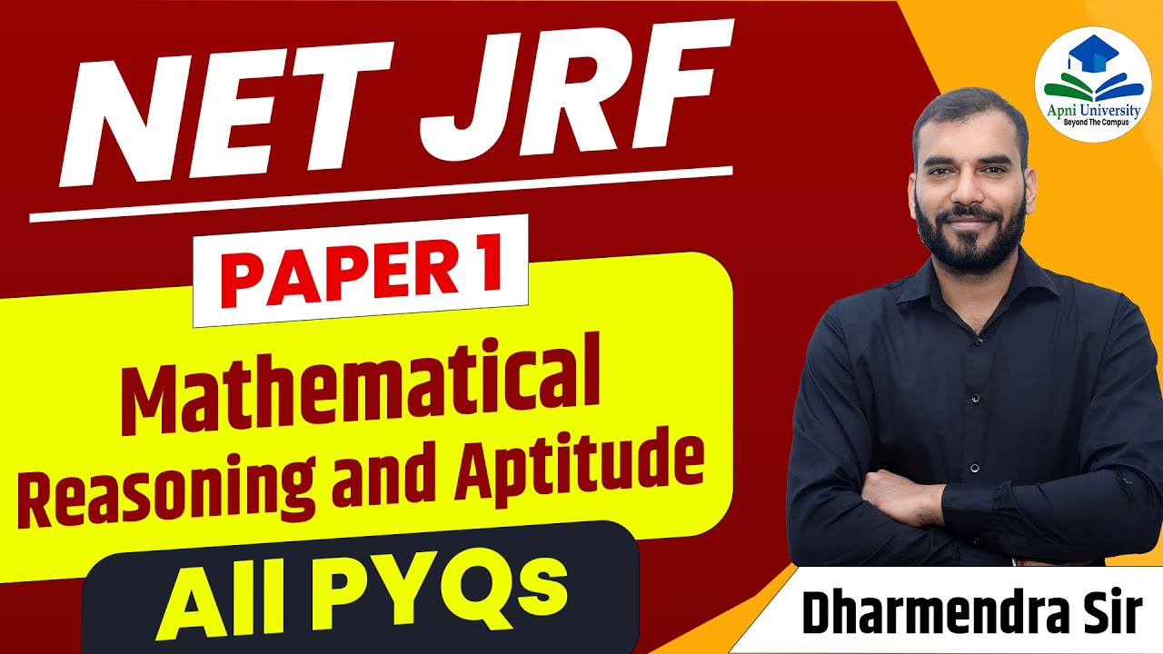 UGC NET JUNE 2024 | UGC NET Paper 1 Mathematical Reasoning and Aptitude | DHARMENDRA SIR - YouTube