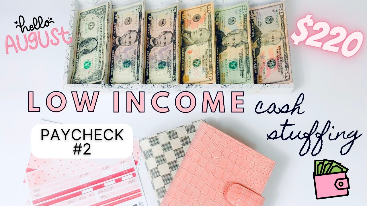 $227 Low Income Cash Envelope Stuffing | AUG 2023 LOW INCOME BUDGET ...