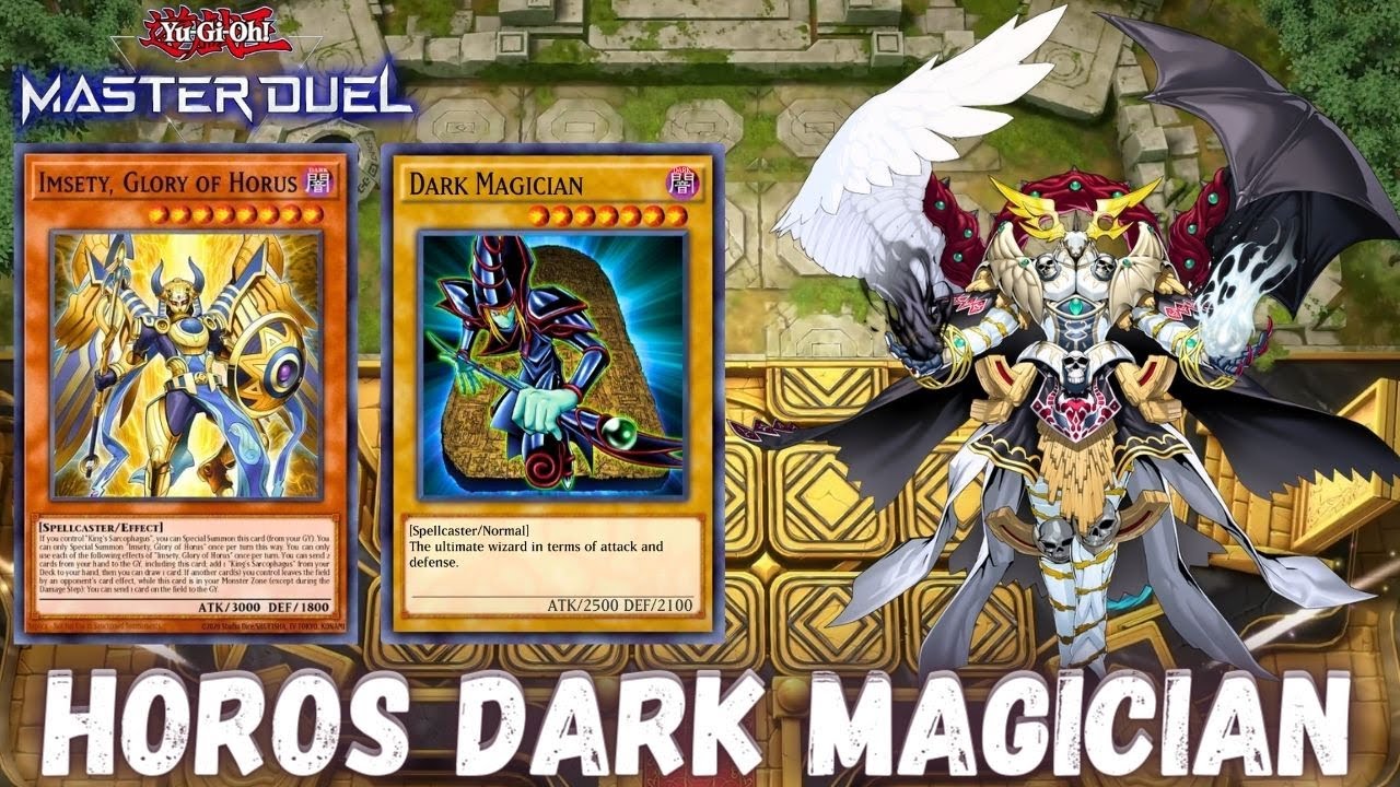 Horus Dark Magician Deck Ranked Gameplay Master Duel - YouTube