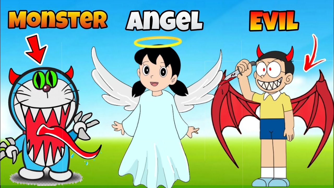 Nobita And Doreamon Became Monster And Kill Shizuka 😱😱| Shinchan And ...