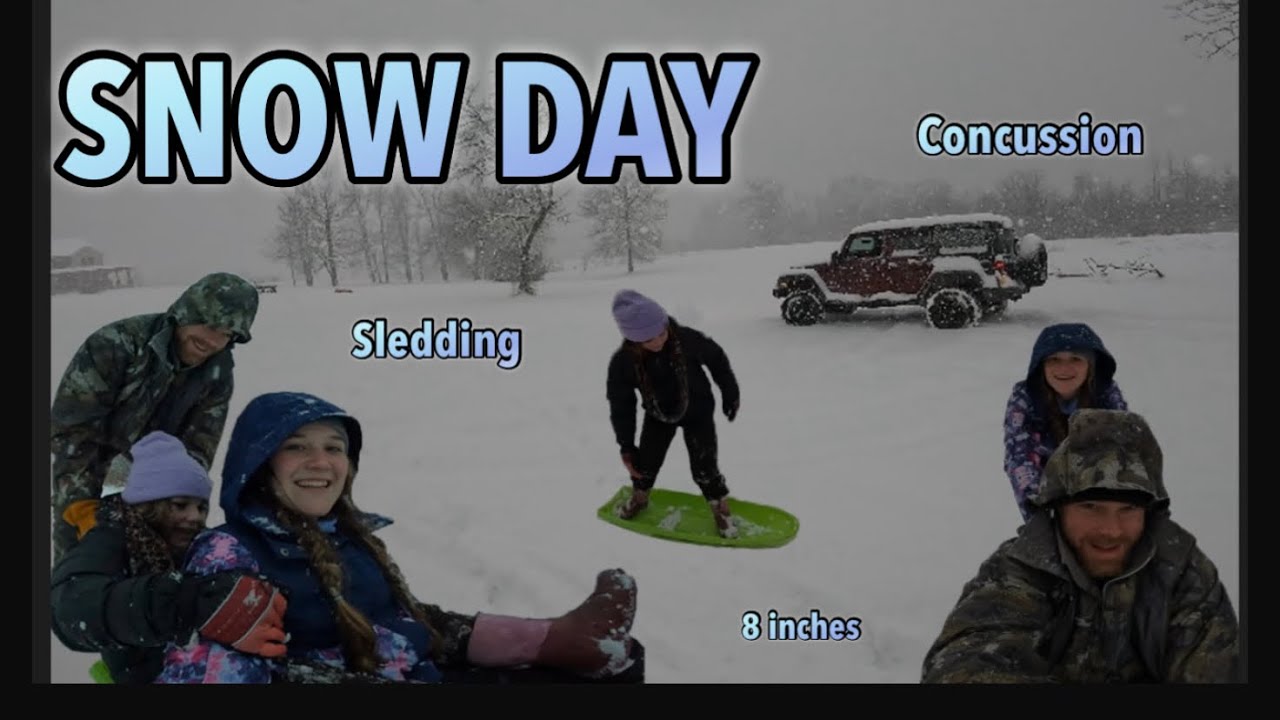 The most snow In 10 years? Sledding concussion? Sledding | Fails | hot ...