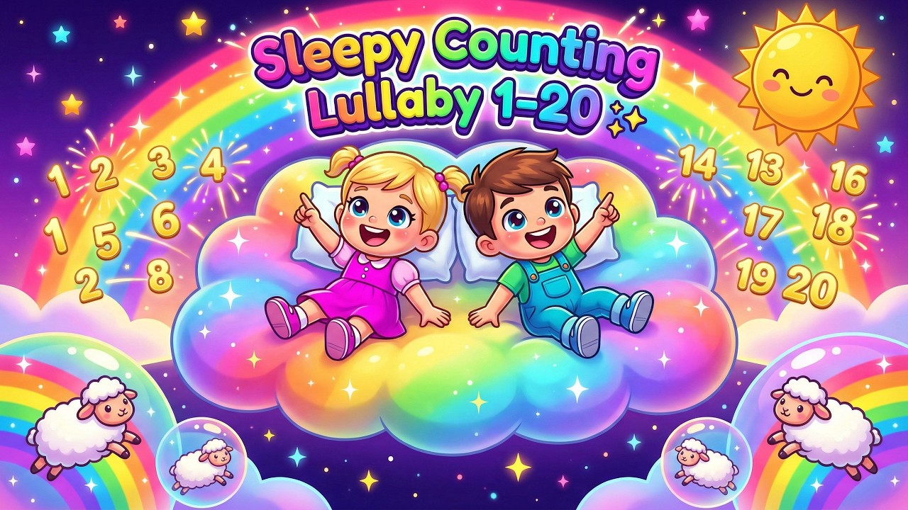 Sleepy Time Counting Lullaby 1-20 FOR KIDS poem - YouTube