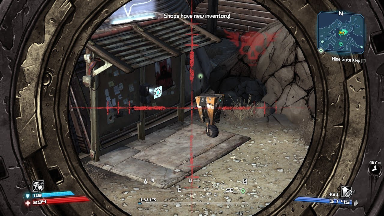 Borderlands arid badlands freeroam and combat. - YouTube