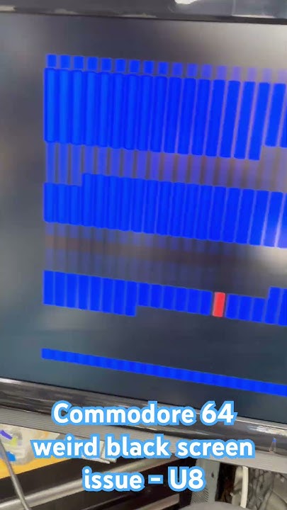 Black screen Commodore 64 with weird dead test and diagnostic ROM ...
