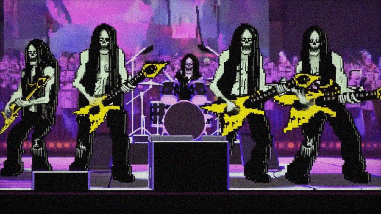 Hatecore: 8-Bit Pixelated Zombie Metal Music Video - YouTube