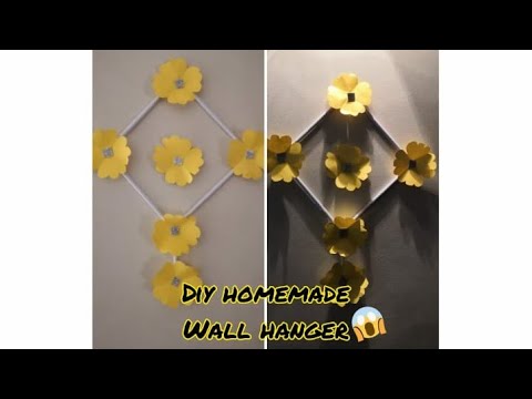 DIY homemade wall hanger/ DIY paper craft/ zize art & craft - YouTube