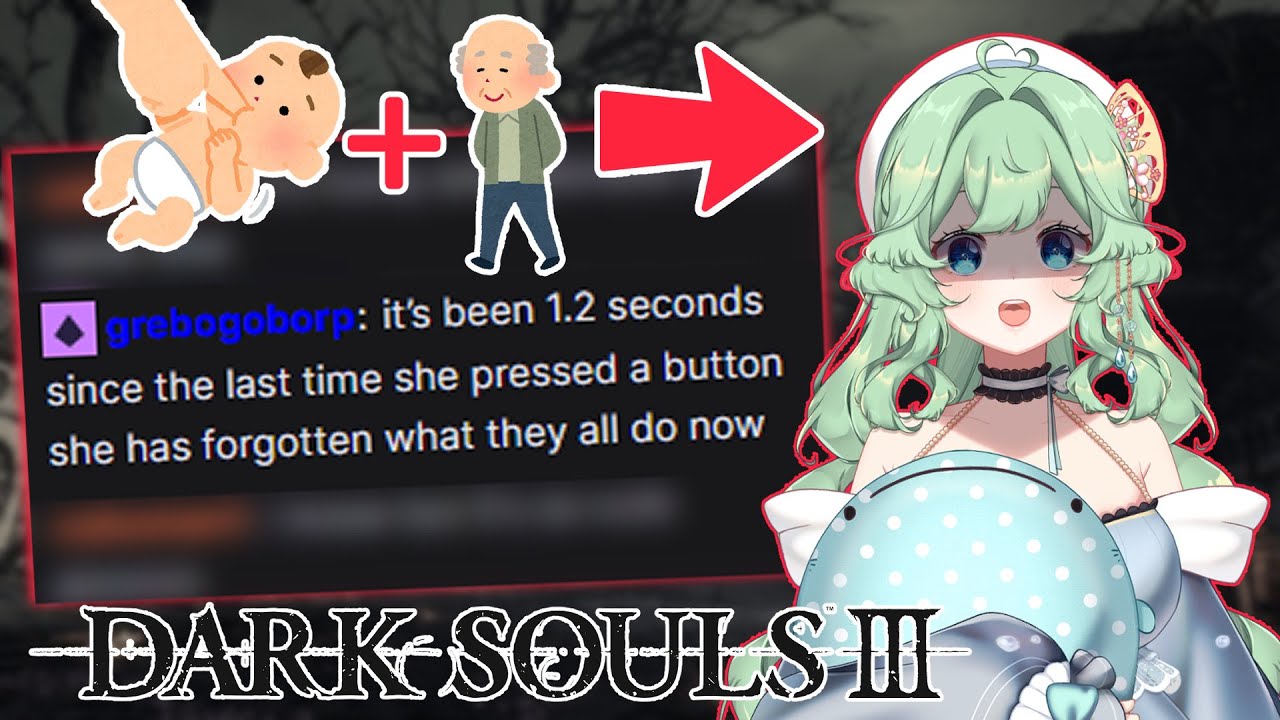 80 Year Old VTuber Learns How to Use Controller and Play Souls-Like ...