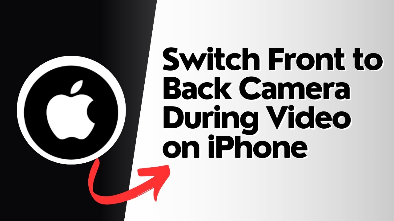 How to switch front to back camera during video on iPhone - YouTube