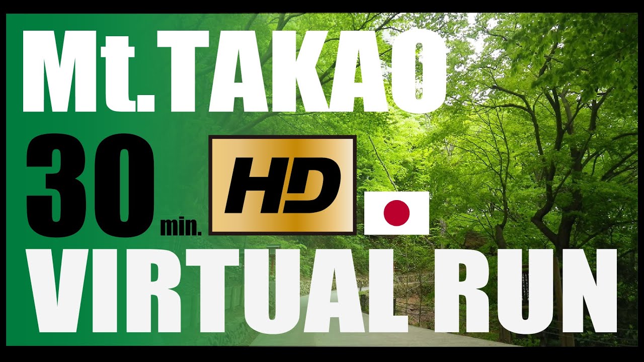【4K Cardio VIRTUAL RUN】TOKYO JAPAN Mt.TAKAO Hiking 30min. 高尾山 ...