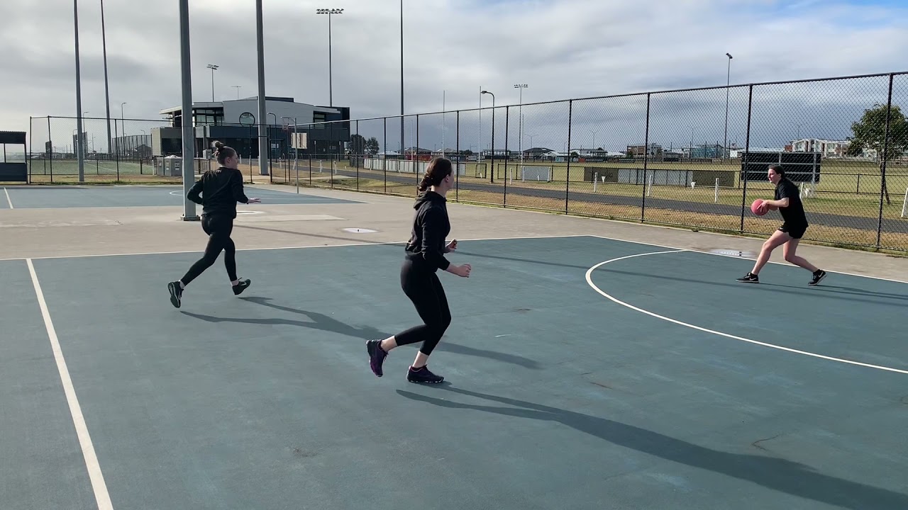 Netball - Small Group: Double Lead w Fake Pass - YouTube