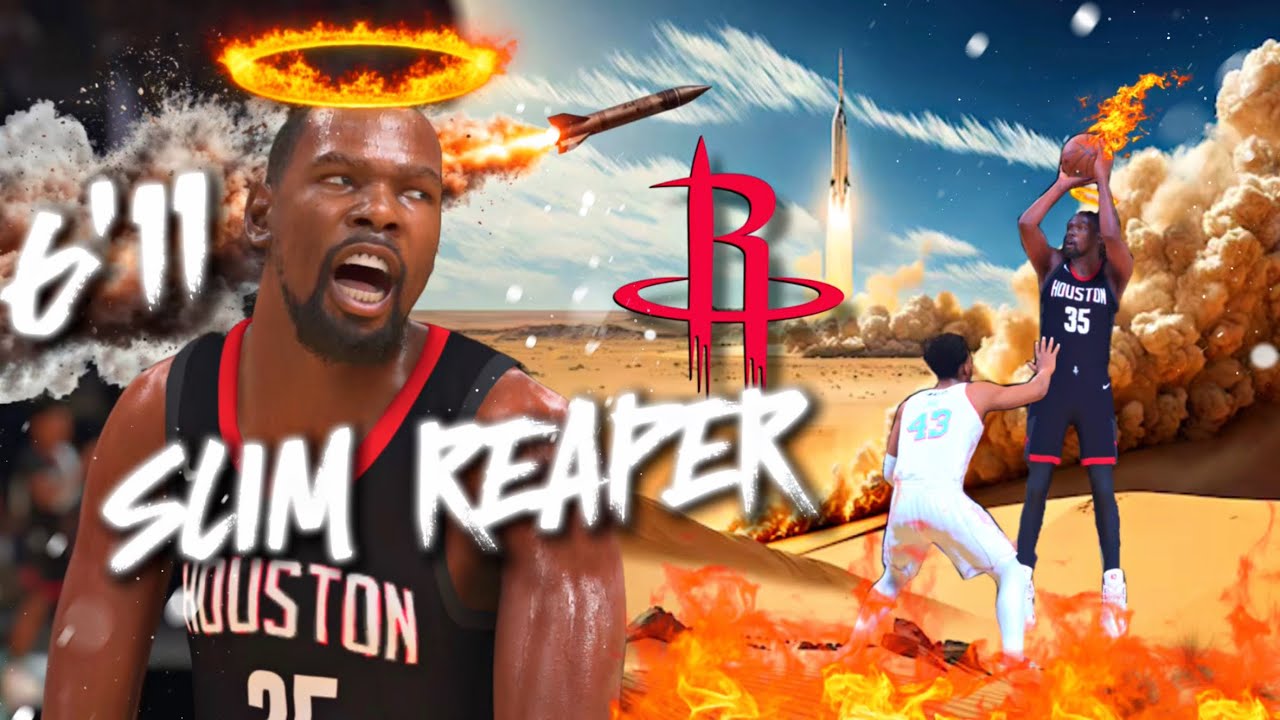 This 6’11 HOUSTON ROCKETS Kevin Durant Build is the ULTIMATE SLIM ...