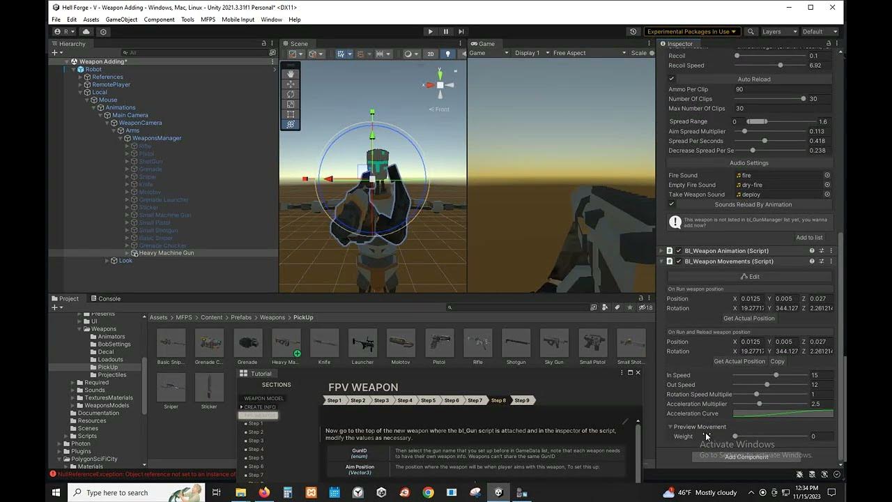 MFPS 2.0 Add New Weapon Tutorial - Surreal Games - YouTube