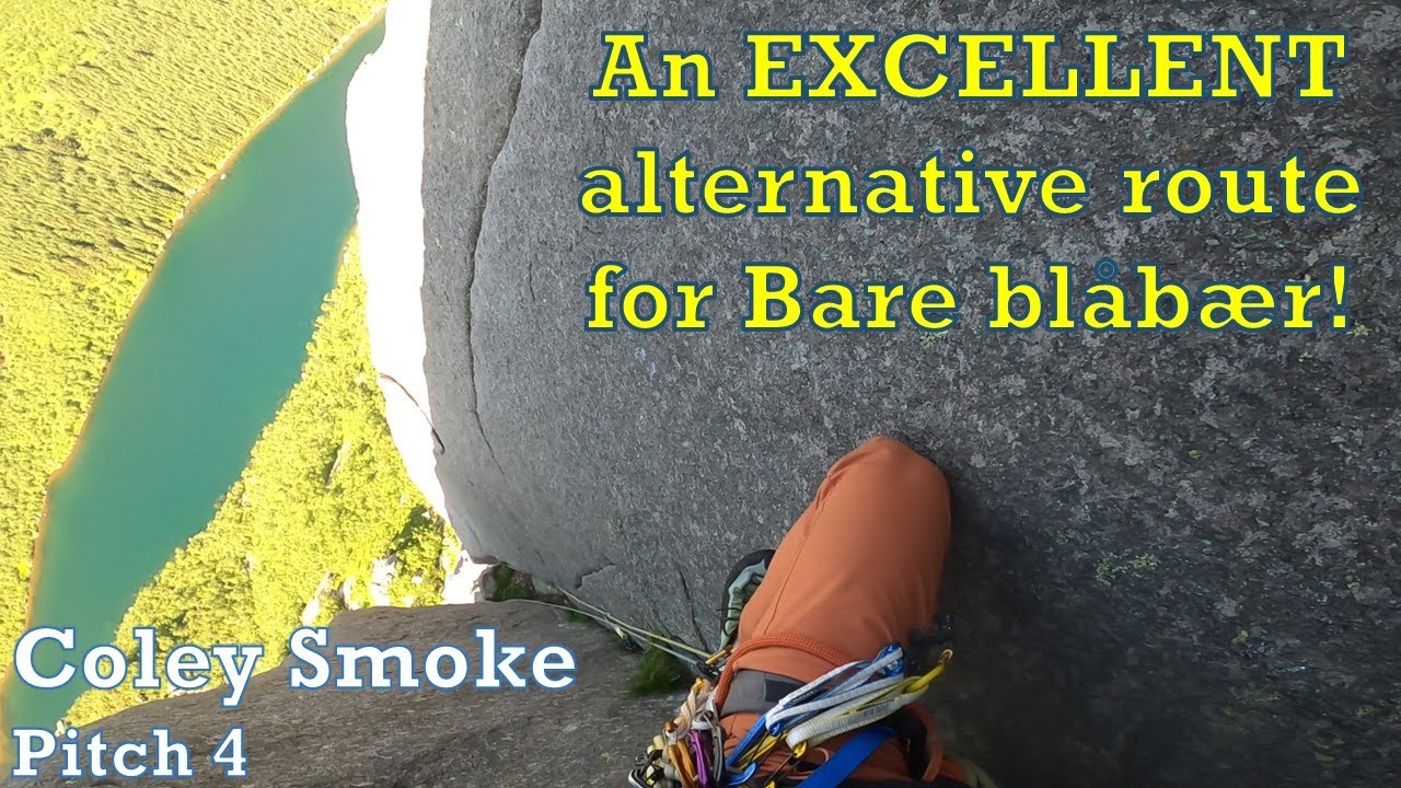 30 meters of crack in a groove - Coley Smoke (pitch 4) - YouTube