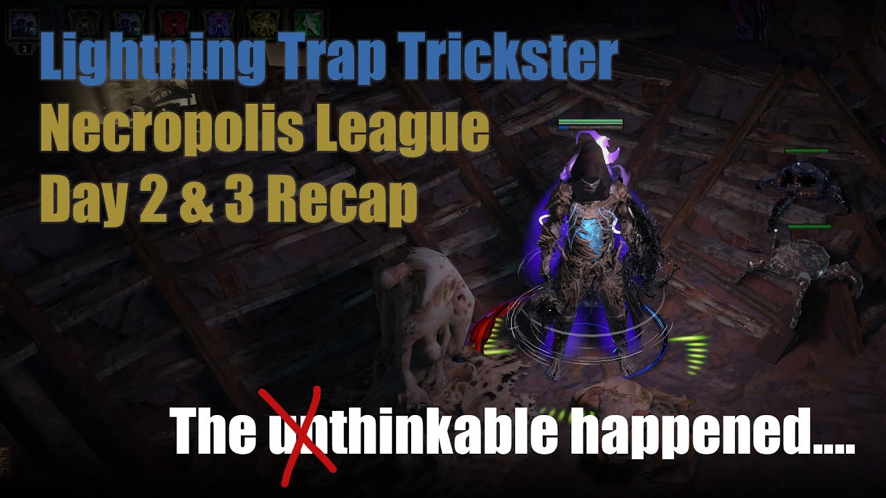 Lightning Trap Trickster - Necropolis League - Day 2 and 3 Recap - YouTube
