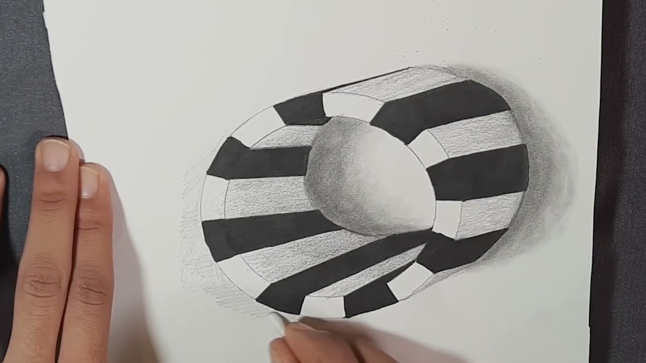 How to draw 3d drawing | 3D trick Art - YouTube