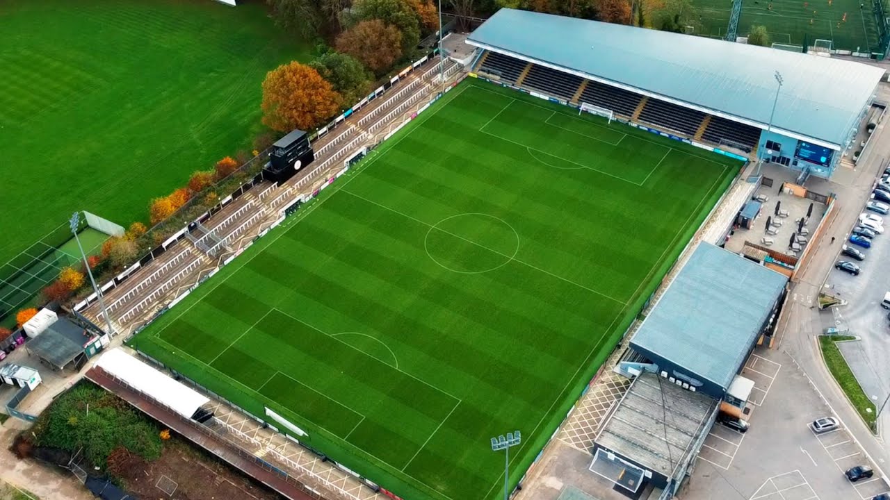 Bromley FC Stadium - Norman Park Sports Centre - Bromley - London - DJI ...