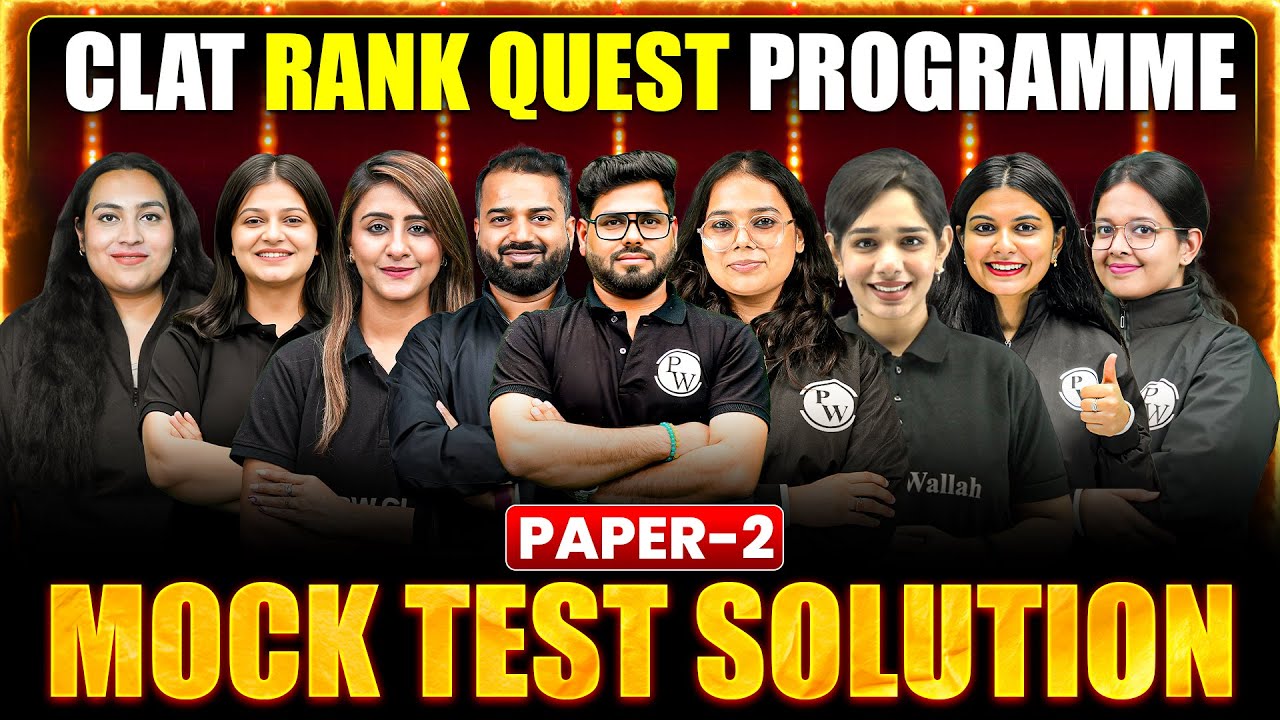 CLAT Rank Quest Programme: Mock Test Solutions & Last-Minute Prep Tips ...