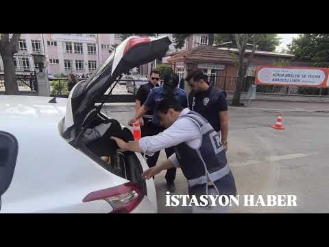 Konya'da polis ekipleri okul çevrelerinde trafik ve asayiş denetimleri gerçekleştirildi