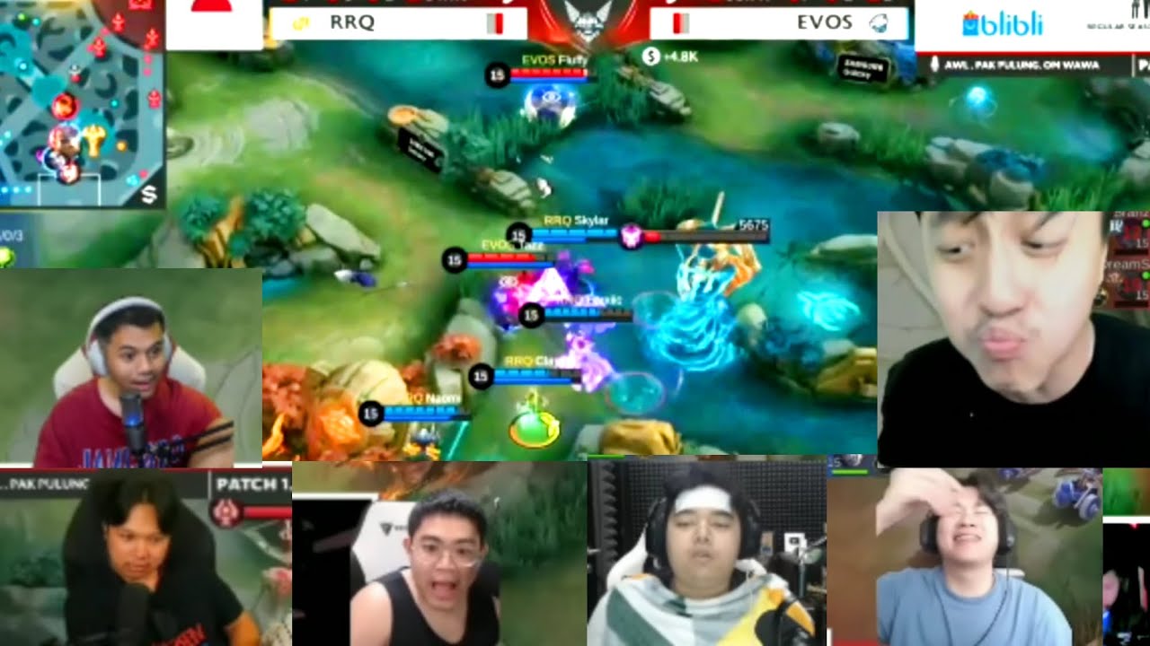 Reaksi Para Streamers Naomi Dan Skylar Save The Day - Mobile Legends ...