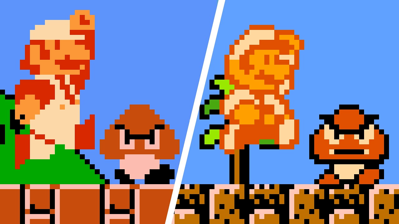 Super Mario Bros 1 (NES) - SMB2 Style. ᴴᴰ - YouTube