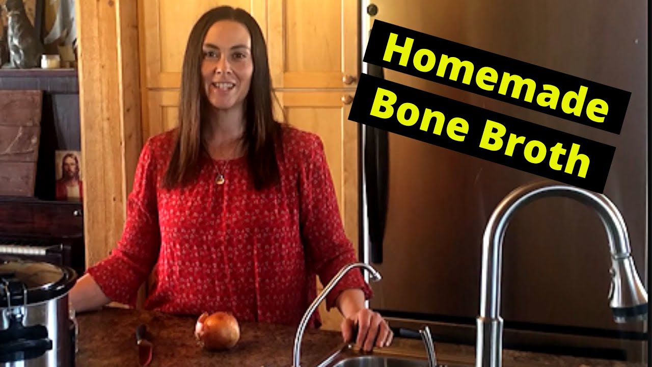 Homemade Chicken Bone Broth for Gut Healing - YouTube