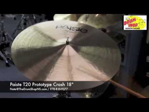Paiste T20 Prototype Crash 18" - The Drum Shop North Shore - YouTube