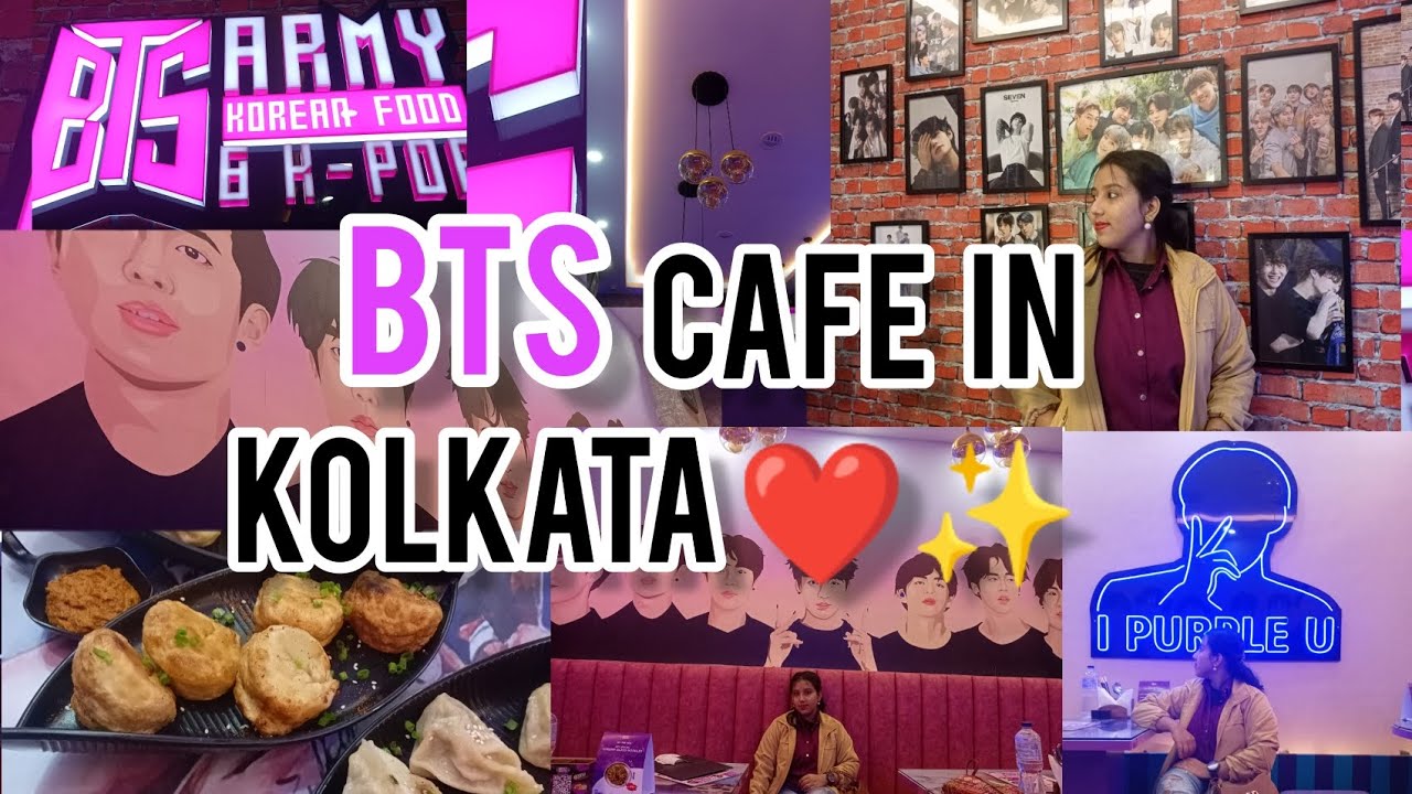 BTS cafe in Kolkata ️ 🥂। BTS ARMY (KOREAN FOOD)🥂 - YouTube
