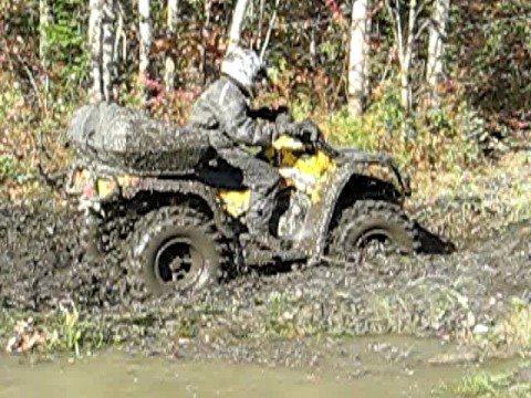 Can am 800 swamp lites - YouTube