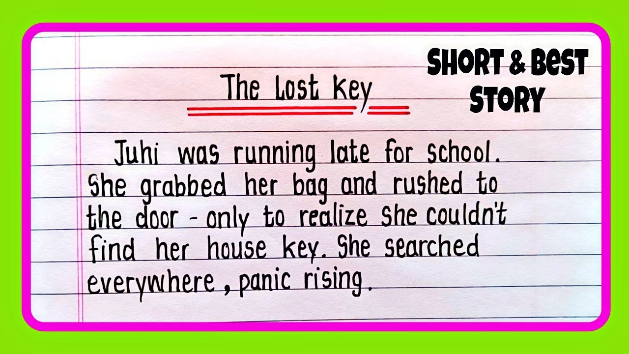 Short Story writing with moral | English Small Story writing | One Page ...