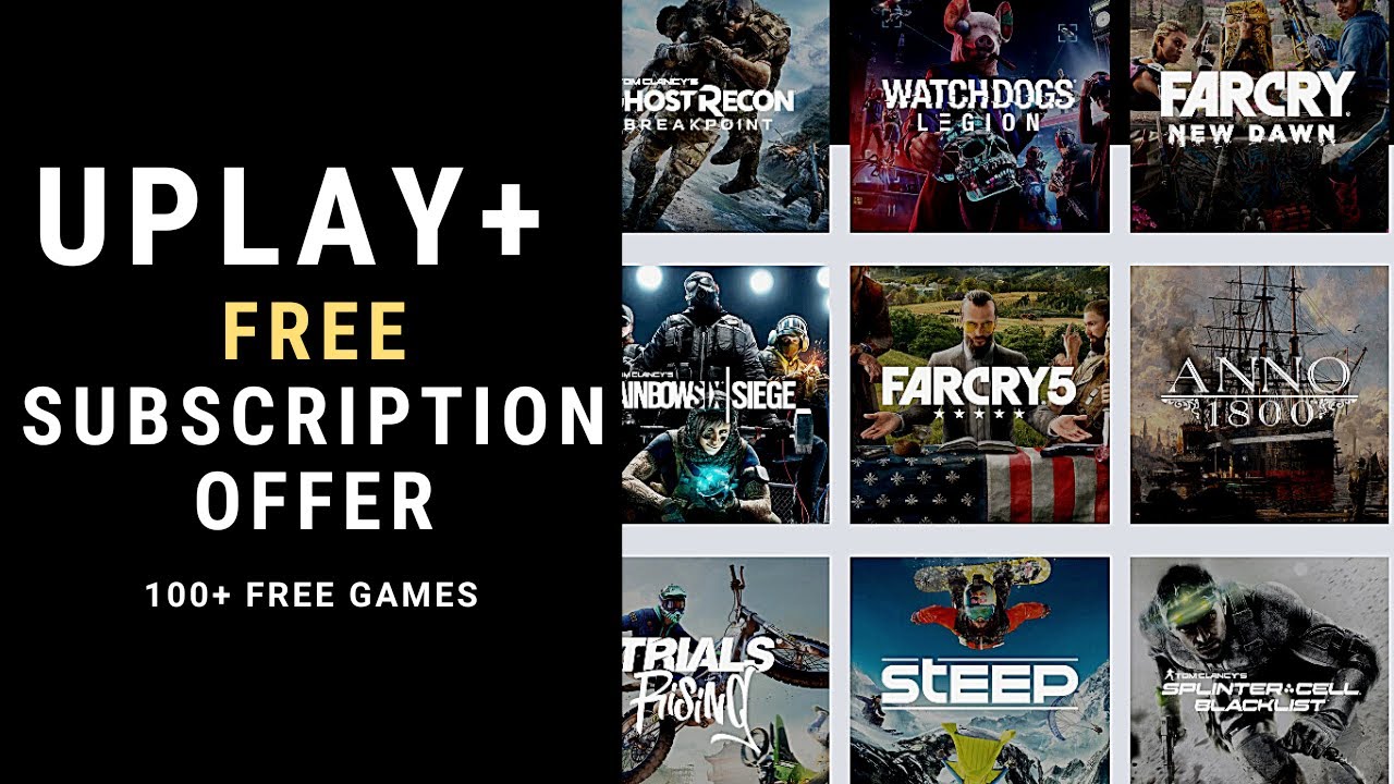 Uplay+ Free Subscription Offer - Unlock 100+ Games To Play - YouTube