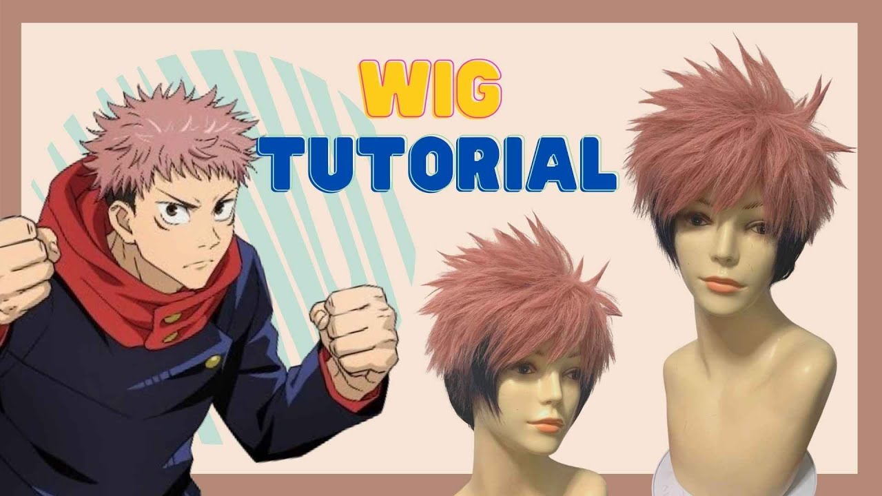 [ Cosplay Wig Tutorail ] Itadori yuji - Jujutsu Kaisen // เซ็ตวิก ยูจิ ...