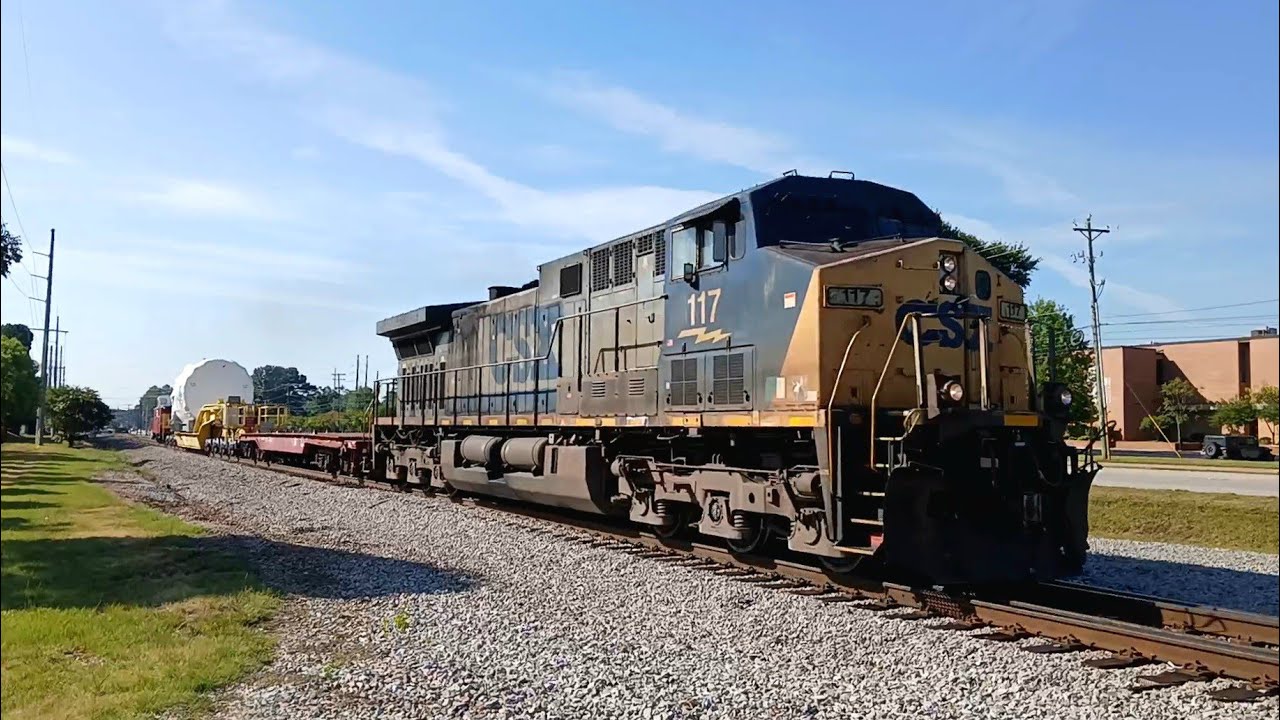 CSXT 117 Leads CSX Train S998 Northbound On The CN&L Subdivision At ...