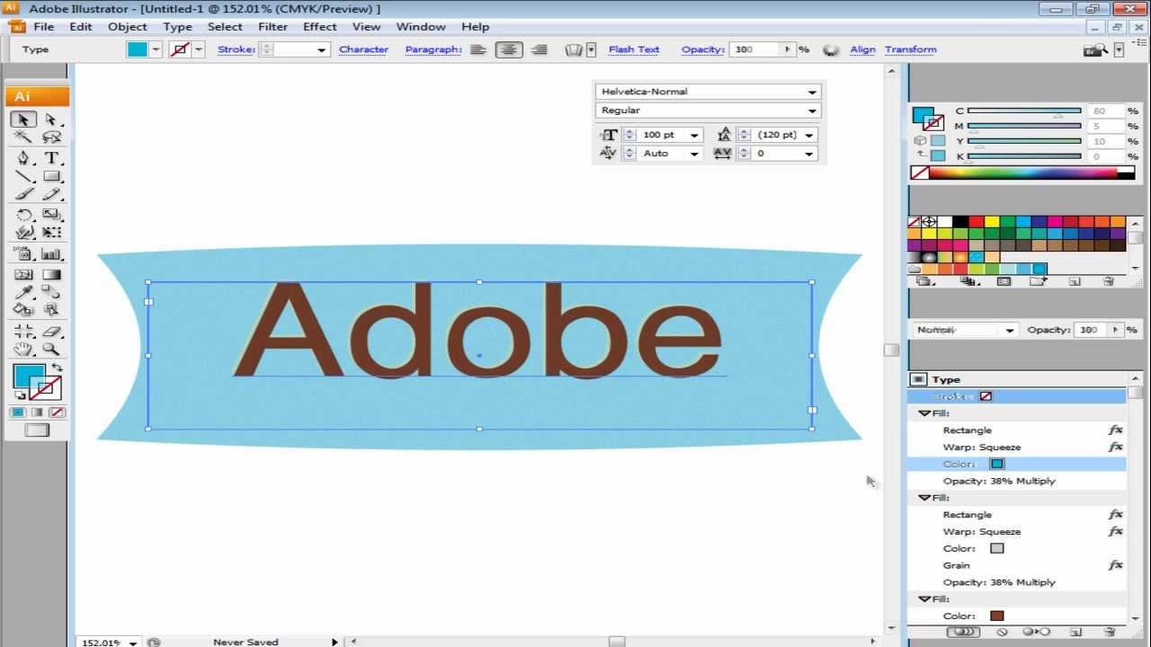 How To Create Retro Typography In Adobe Illustrator Youtube