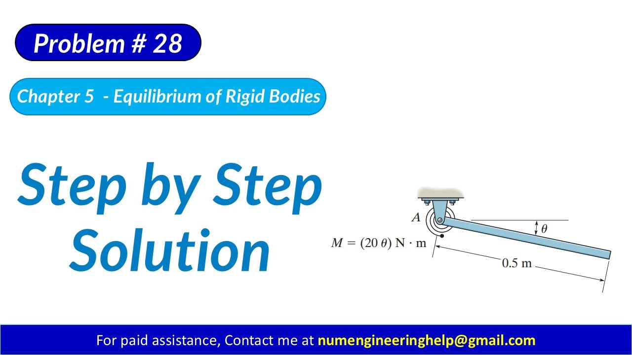 *5–28. A linear torsional spring deforms such that an applied #statics ...
