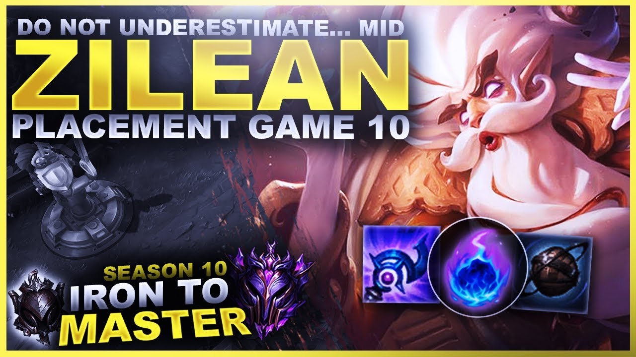 DO NOT UNDERESTIMATE MID ZILEAN! - Iron to Master S10 | League of ...