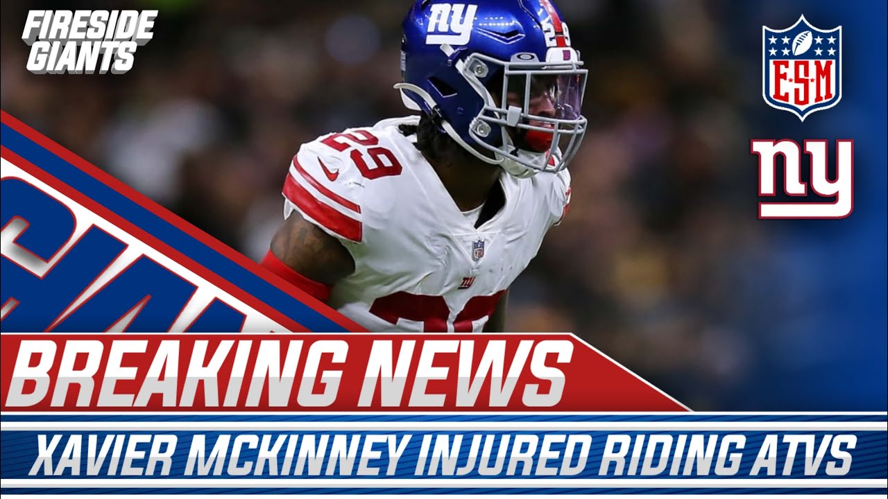Giants' Xavier McKinney suffers hand injury on vacation - YouTube