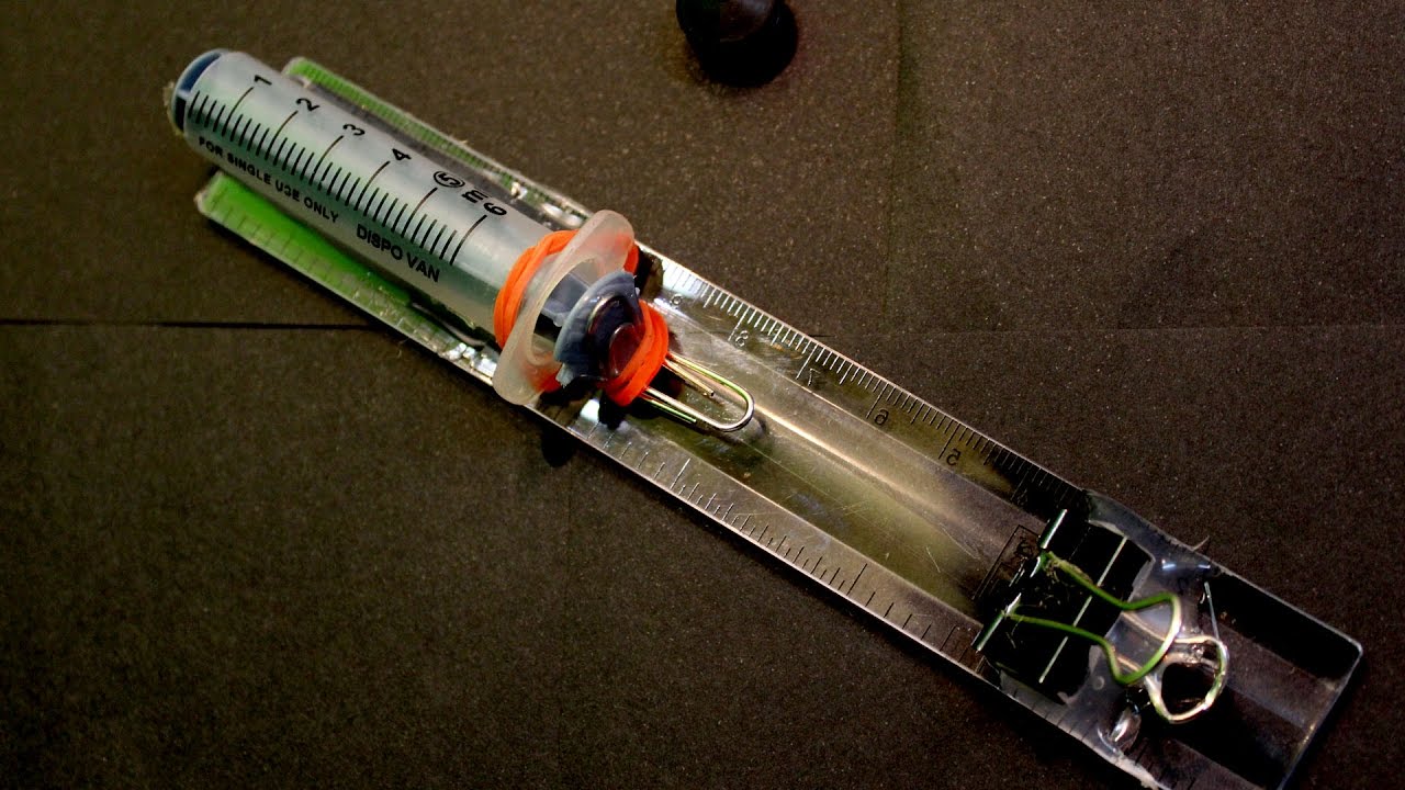How to Make a Toy Syringe Gun that shoots - YouTube