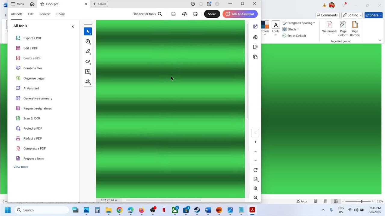 Fix Word Gradient Fill Background When Saved As PDF Becomes Distorted ...