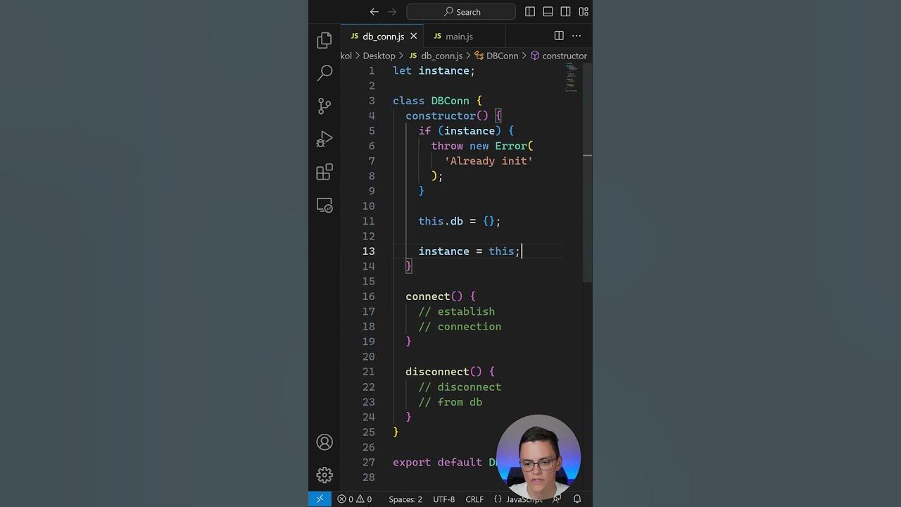 How to Implement a Singleton in JavaScript 💡 - YouTube