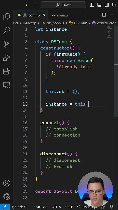 How to Implement a Singleton in JavaScript 💡 - YouTube