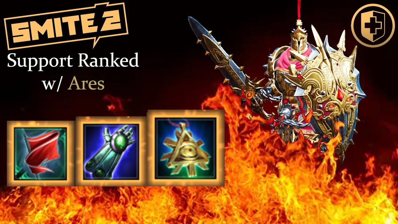 Smite 2: Ares Support Ranked (Climb to Deity) - YouTube