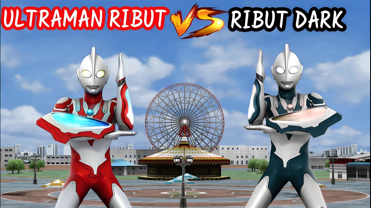 MANTAP ! ULTRAMAN RIBUT VS RIBUT DARK, ULTRAMAN REGULOS, ULTRAMAN TARO ...