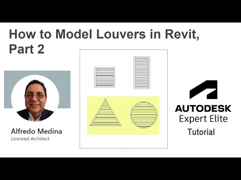 How to Model Louvers in Revit, Part 2 - YouTube