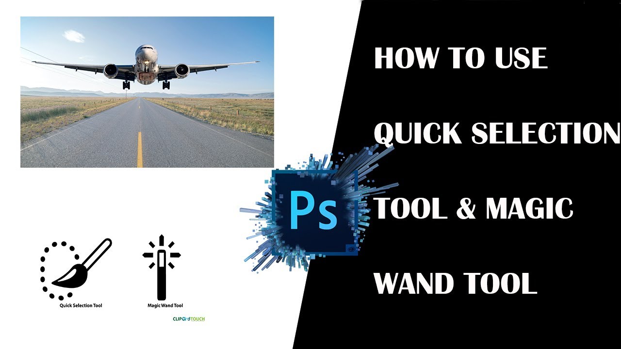 How to use quick selection tool & magic wand tool photoshop for ...
