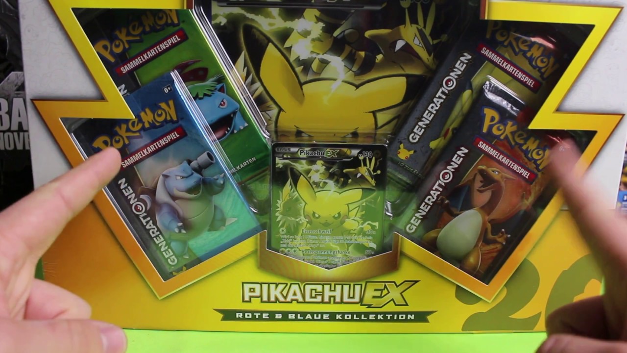 Pikachu EX Box Opening Deutsch Generationen Booster Pokemon TCG - YouTube